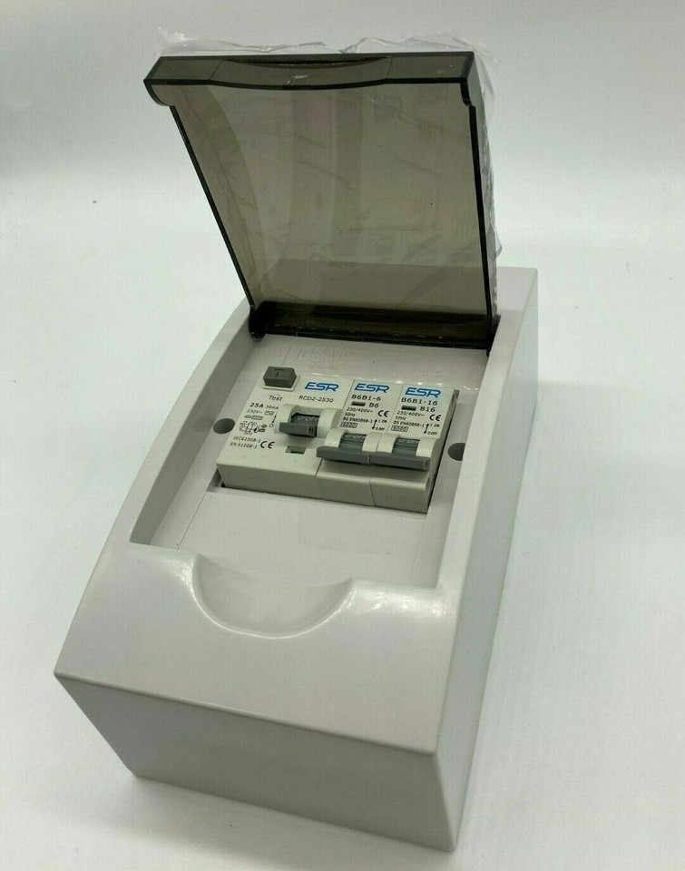 Campervan/Motorhome Caravan RCD & MCB Consumer Unit, Surface Mount Or ...