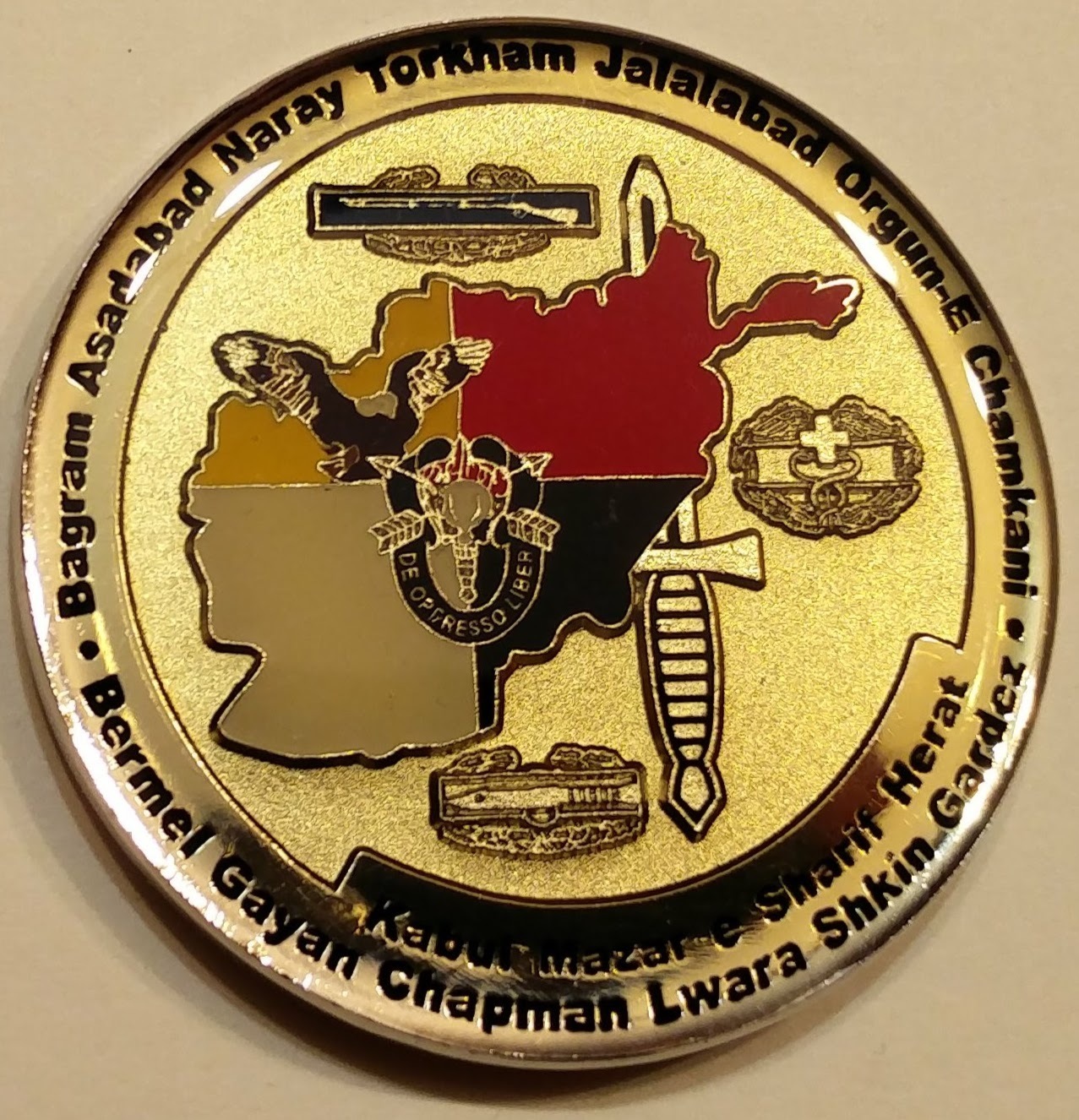 3rd Special Forces Group 2005-06 FOB 32 Afghanistan Army Challenge Coin ...
