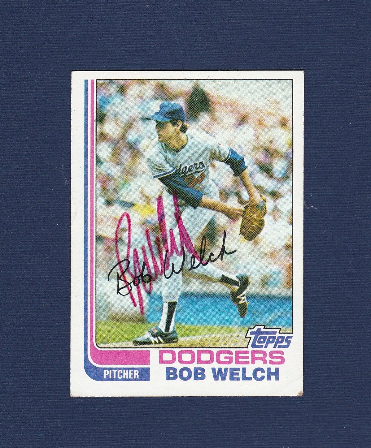 Bob Welch signed Los Angeles Dodgers 1982 Topps baseball card | eBay