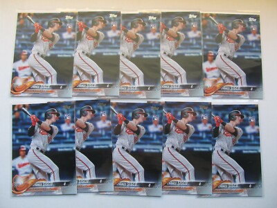 (X10)-2018 TOPPS CHANCE SISCO ROOKIE CARD LOT ORIOLES RC SERIES 1 #185 ...