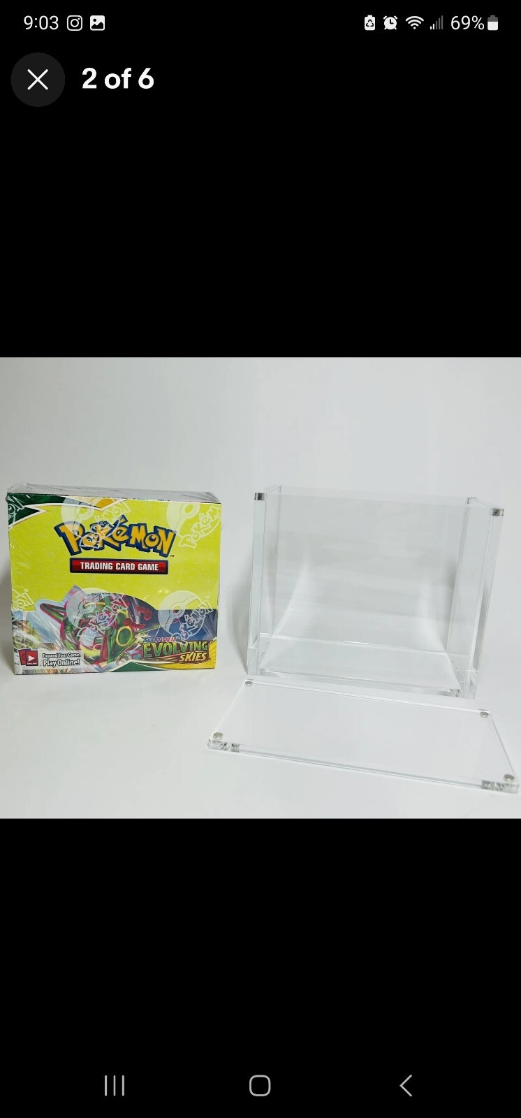 2 Pack - Pokemon Magnetic Booster Box Acrylic Case Pokémon Card ...