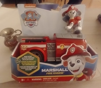 Paw Patrol Marshall Fire Engine with figurine movable ladder | eBay
