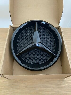 For Mercedes Benz Gloss Black FRONT GRILL STAR BADGE for A,C,B,GLA,CLA ...