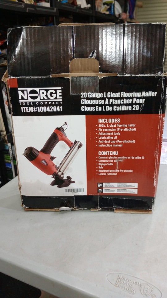 Norge Tool Company ITEM#100420 20 Ga. L Cleat Flooring Nailer | eBay