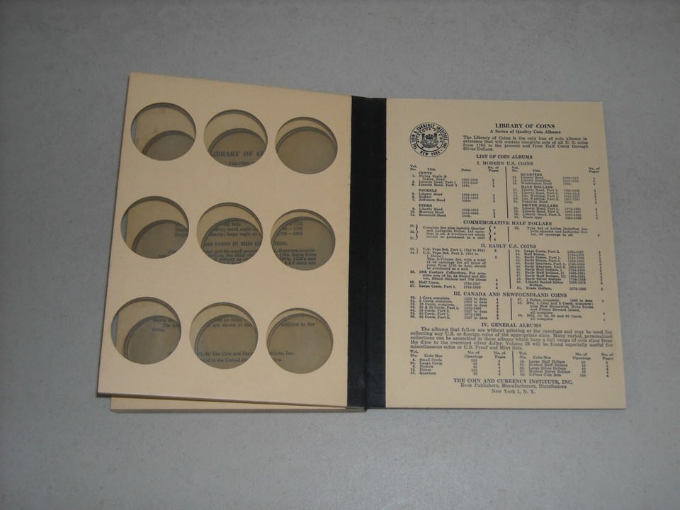 Library of Coins EARLY SILVER DOLLARS Coin Album Volume 49 VERY RARE ...