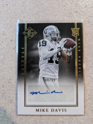 2014 Panini Limited Rookie Autograph #173 Mike Davis RC AUTO /99 ...