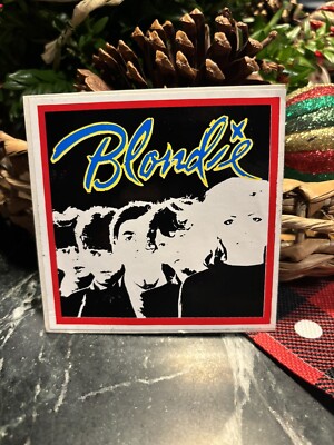 Blondie vtg sticker Decal 90s Show Concert Promo Rare Vinyl 4” Punk ...