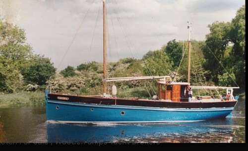 Historic Cornish lugger, Wooden fishing boat | eBay UK
