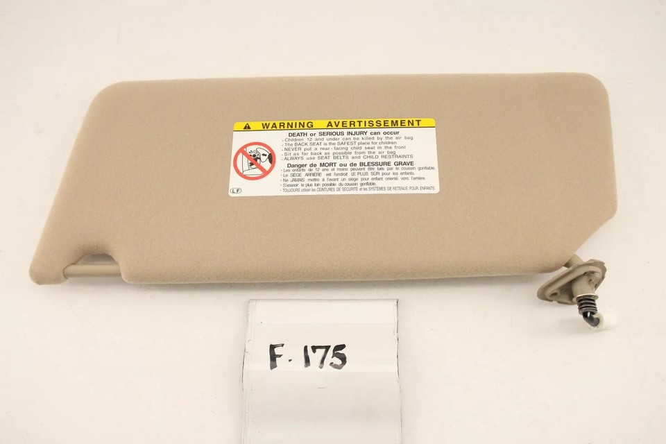 New OEM Genuine Toyota Sun Visor RH Tan Lighted 2002-2006 Camry 74310 ...