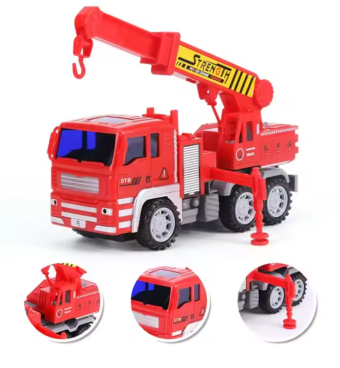 City Rescue Fire Brigade Toy Set - 6-Piece Fire Truck Playset for Kids ...