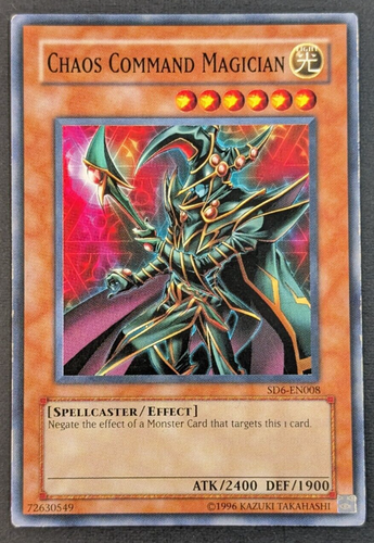 Yugioh TCG - 1x Chaos Command Magician - SD6-EN008 - LP - Unlimited ...