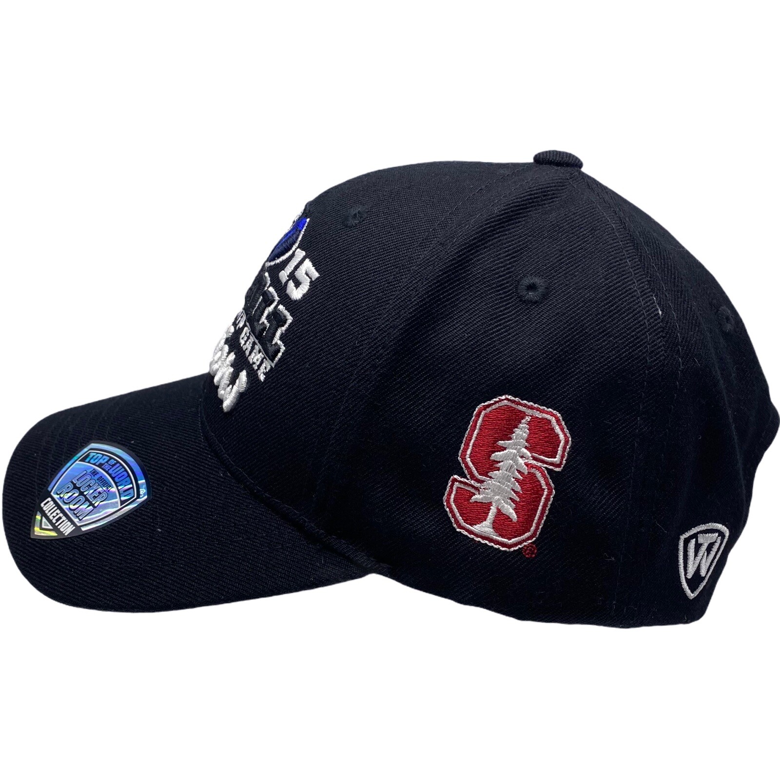 Pac 12 Champions Stanford University Baseball Hat Bla… - Gem