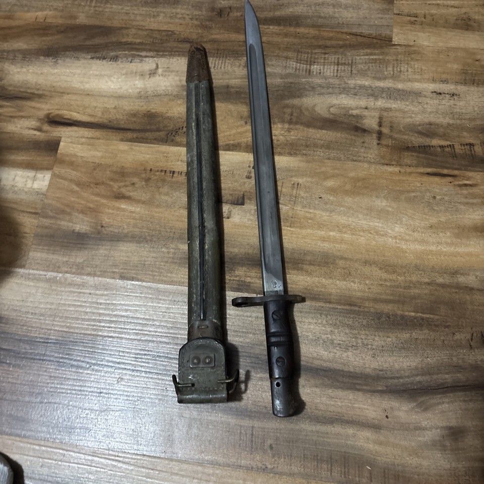WWI US Army M1917 Enfield Rifle Bayonet W/ G &K 1917 Scabbard | eBay