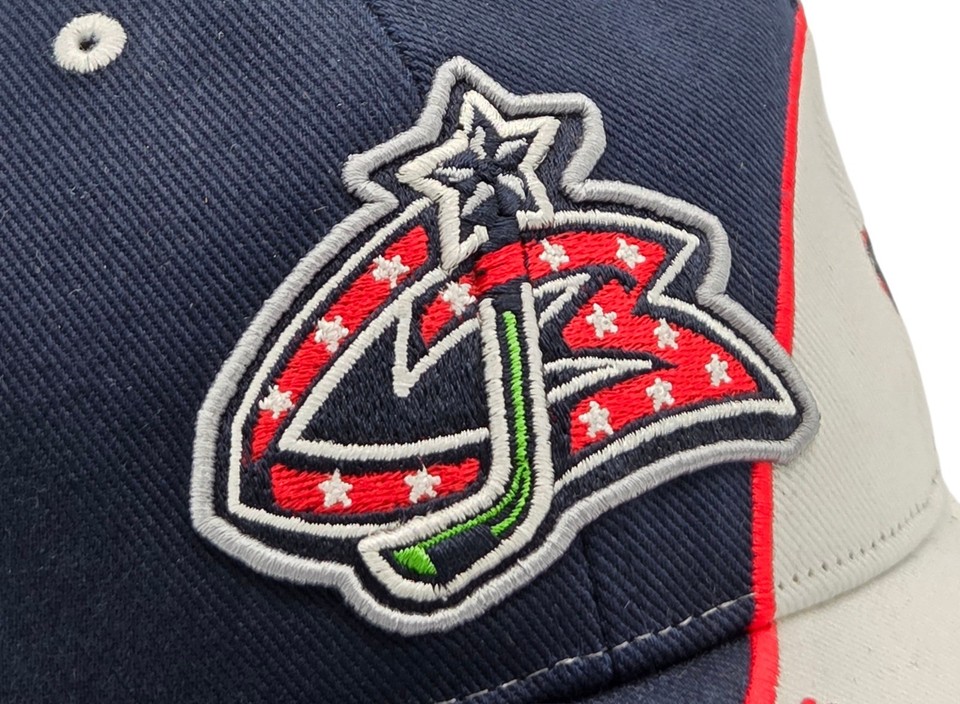 Vintage Columbus Blue Jackets Twins Enterprise Strapback OSFM Hat Cap ...