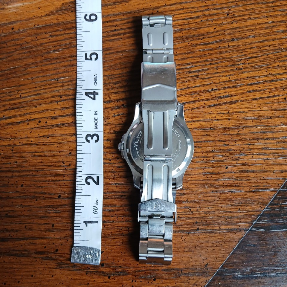 Victorinox Swiss Army Garrison Model Watch Stainless Steel Water ...