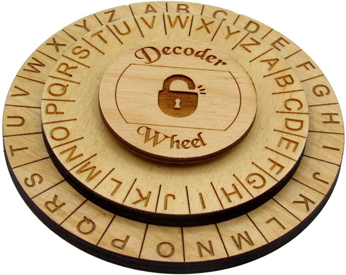 Cesar Ciffer Tattoos Secret Decoder Medallion Etsy