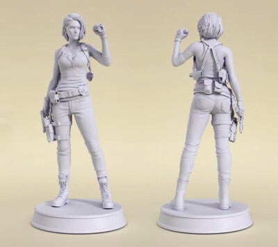 1/18 resin figure model kit Resident Evil Female Warrior Unassembled ...