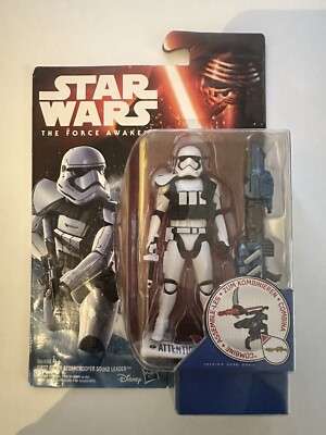3.75 STAR WARS THE FORCE AWAKENS FIRST ORDER STORMTROOPER SQUAD LEADER ...