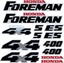 Honda Foreman 400 450 S ES 4x4 OEM Decal Emblem Sticker Kit forman ATV ...