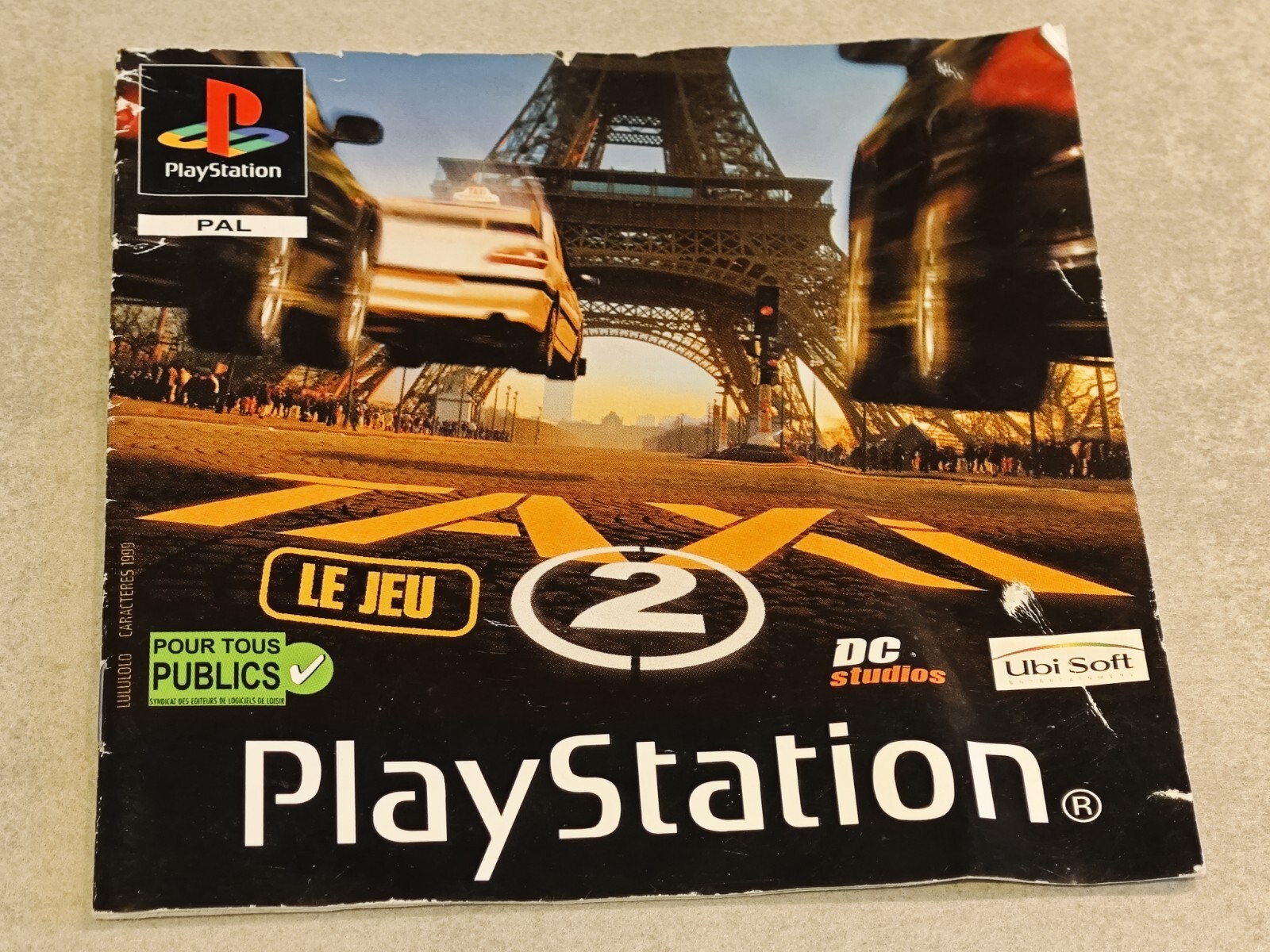 Notice Manual Taxi 2 Sony Playstation 1 PS1 | eBay