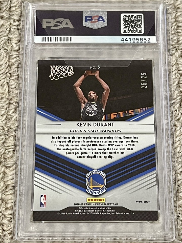 2018-19 Panini Prizm Go Hard/Go Home Mojo /25 - Kevin Durant #5 ...