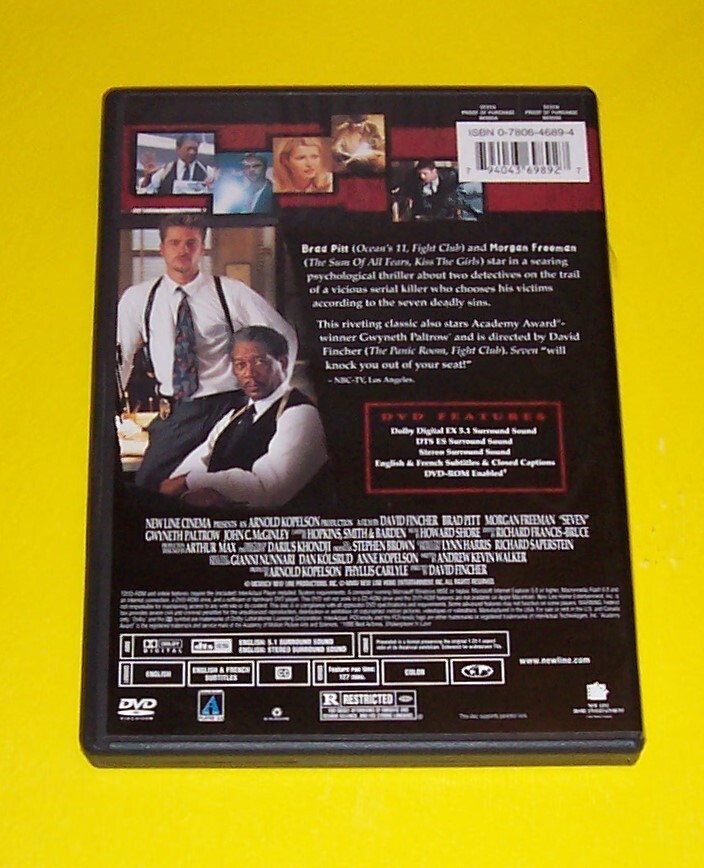 Seven (Single Disc Edition) - DVD - Brad Pitt-VERY GOOD 794043698927| eBay