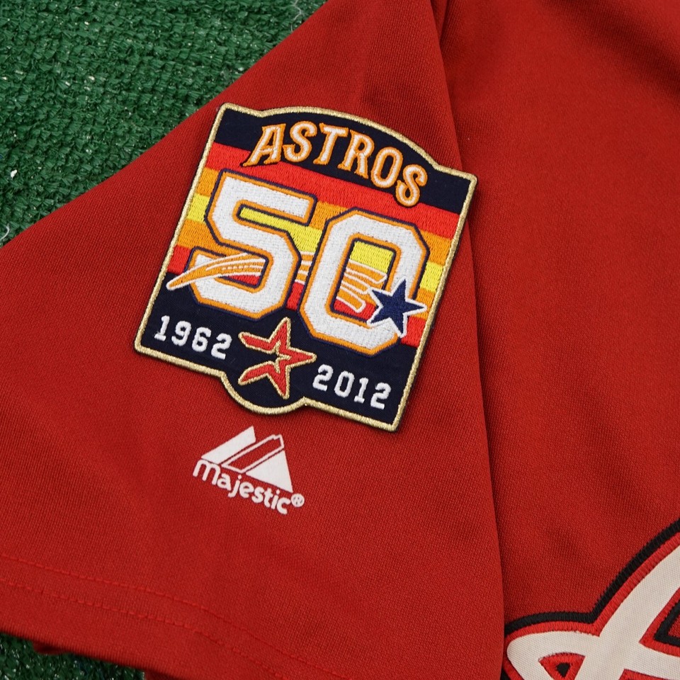 Jose Altuve 2012 Houston Astros 50th Anniv. Men's Alternate Brick Red ...