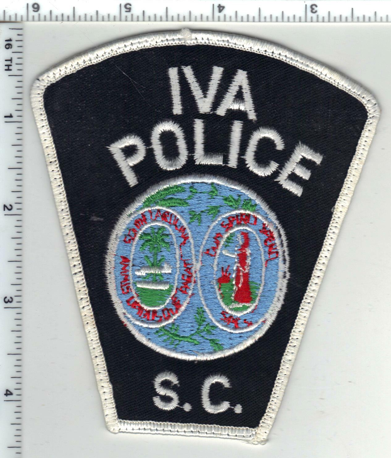 Iva Police (South Carolina) 1st Issue Uniform Take-Off Shoulder Patch ...