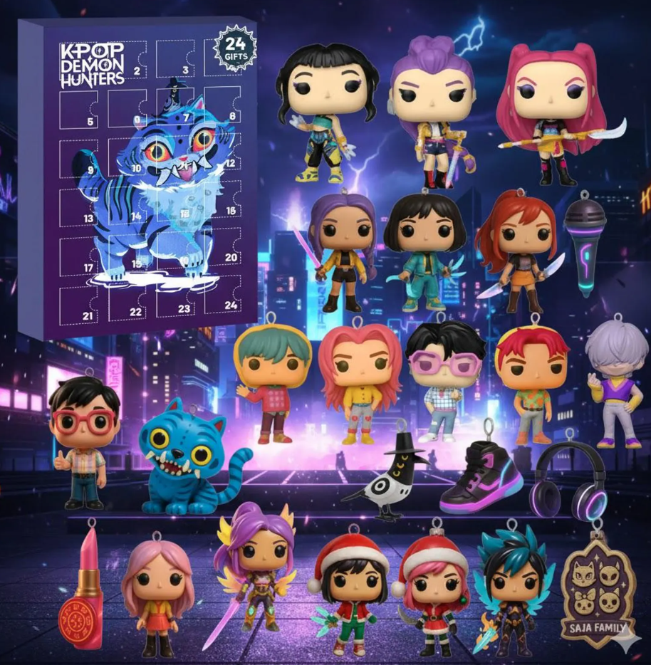 Advent Calendar 2025, 24 Days Figurine Countdown Box, Anime Xmas | eBay