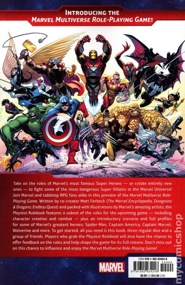 Marvel Multiverse Role-Playing Game: Playtest Rulebook SC 1A-1ST NM ...