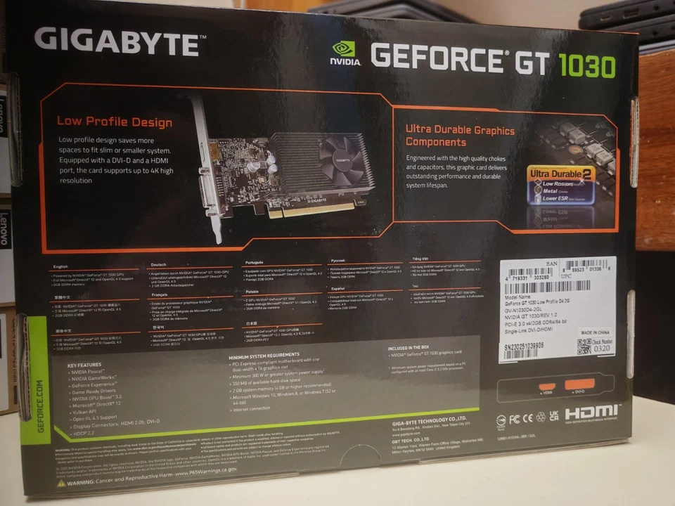 NVIDIA GeForce GT 1030 Computer Graphics & Video Cards for sale | eBay UK