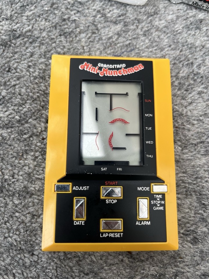 BOXED & COMPLETE Mini Munchman GRANDSTAND Electronic Game VINTAGE ...
