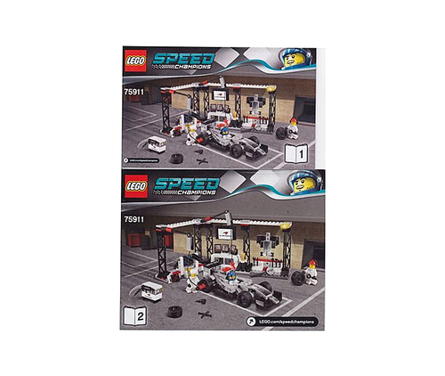 ⭐LEGO INSTRUCTIONS ONLY⭐ for Speed Champions MCLAREN MERCEDES PIT STOP ...