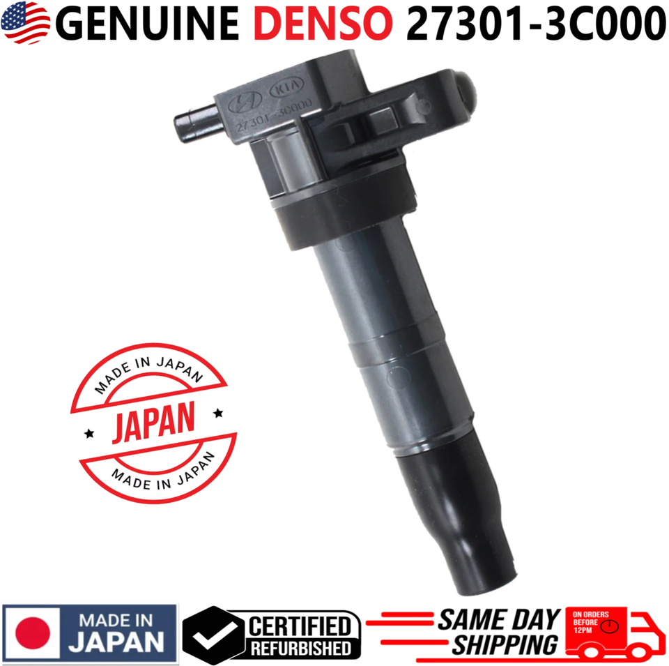 OEM GENUINE DENSO x1 Ignition Coil For 2010-2019 Hyundai & Kia V6 ...