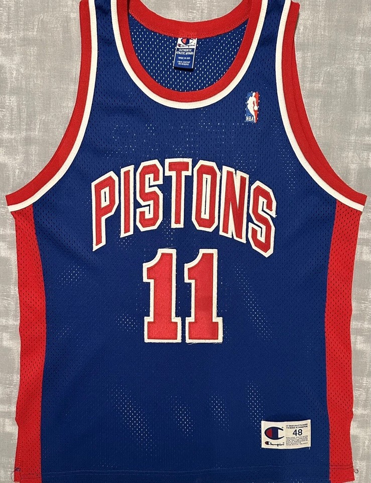 Authentic Isiah Thomas Detroit Pistons Champion NBA 1990's Jersey size ...
