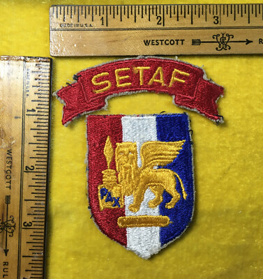 NANEE-B) WWII,US ARMY, SOUTHERN EUROPEAN TASK FORCE PATCH,CUT EDGE ...