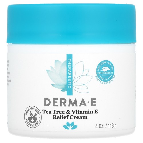 Derma E Tea Tree Vitamin E Antiseptic Cream 4 oz 113 g Cruelty-Free, | eBay