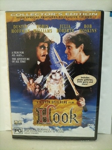 Hook DVD Region 4 Brand New & Sealed Family Adventure Robin Williams ...