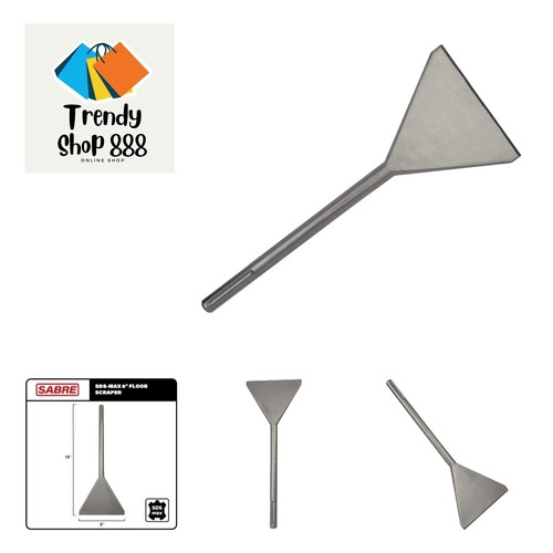 SDS MAX 6" Thinset Scraping Chisel 6" x 15" - Machine Sharpened, Tile ...