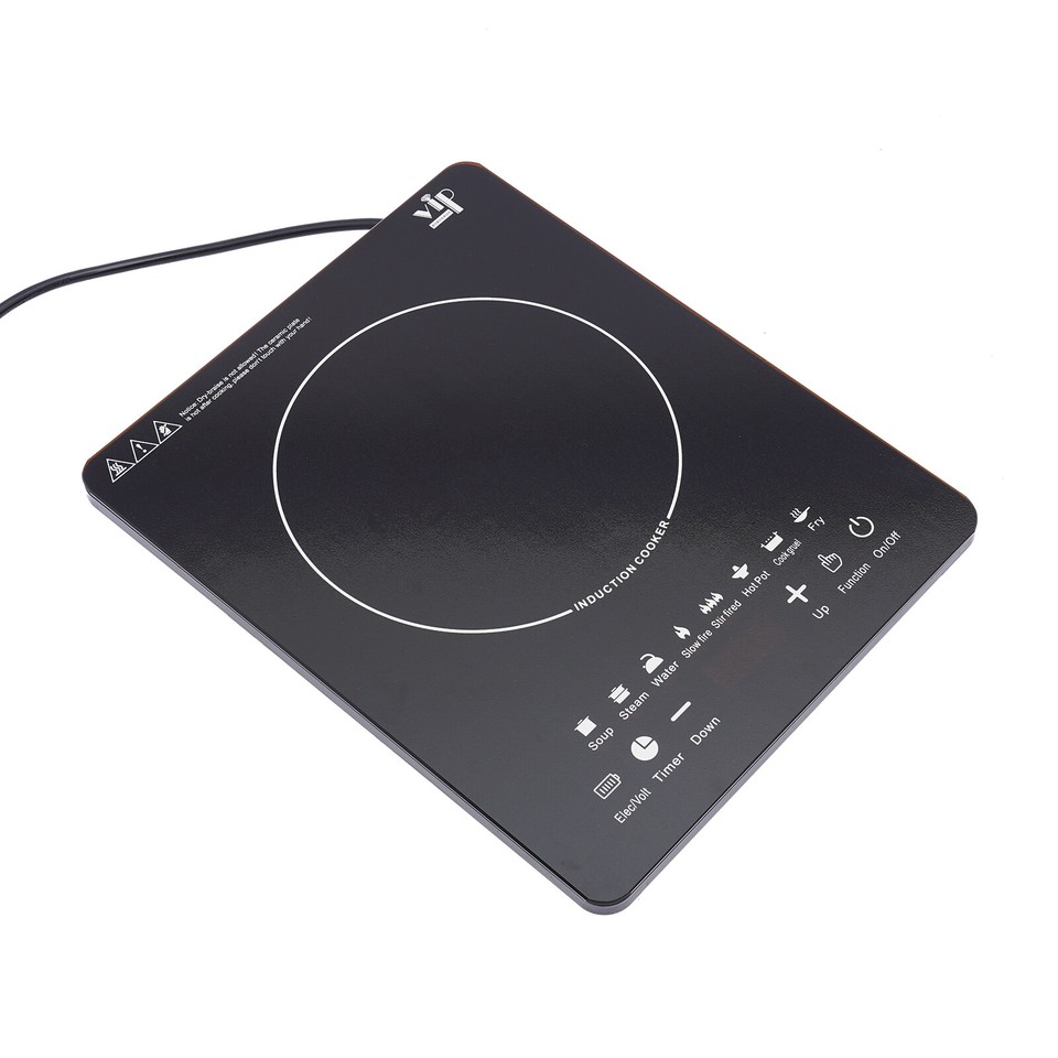 750W Portable Kitchen Countertop Induction Cooktop Burner Electric Hot ...
