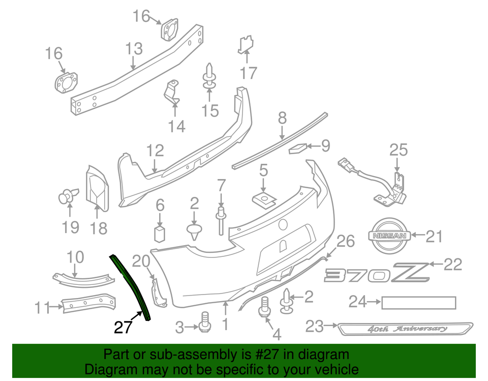 Genuine Nissan Wheel Opening Molding 788A1-6GA0A | eBay