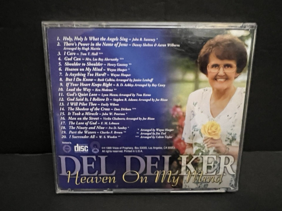Del Delker Voice of Prophecy Heaven On My Mind CD 1999 Rare Christian ...