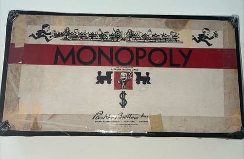 Vintage Monopoly White Box Game Wood Pieces | eBay