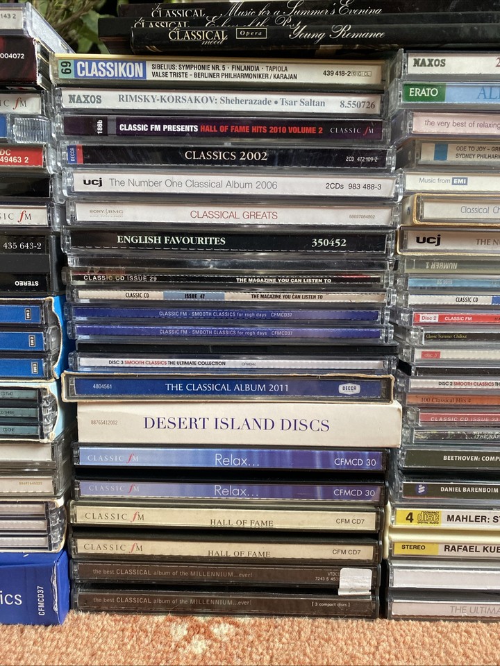 100 Discs Classic Music CD Discs Job Lot Wholesale Classical Chillout ...