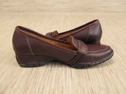 Sofft Brown Leather Shoes Women's Size US 6 M Söfft Casual Heels Slip ...