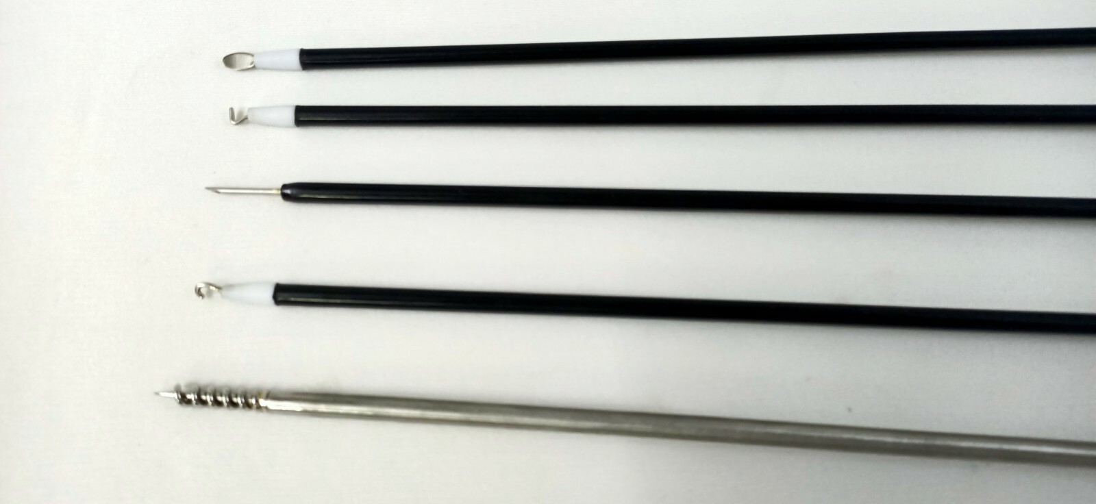 5pc Laparoscopic Myoma Screw/L-Hook/Spatula/J-Hook/Aspiration Needle ...