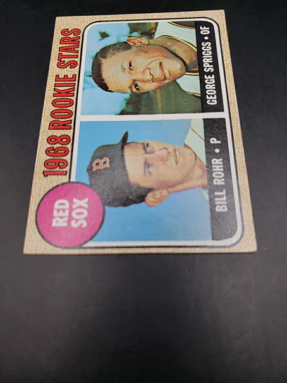 1968 Topps #314 Red Sox Rookie Stars Bill Rohr, George Spriggs EX-MT | eBay