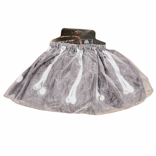 Skeleton Tutu Dress Up Black & White Bones Skirt New 4+ Dance Costume ...