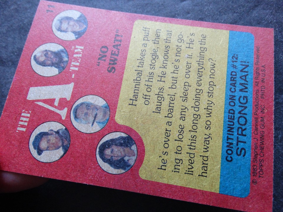 1983 Topps The A-Team Tv Show Trading Card Complete Your Set You U Pick ...