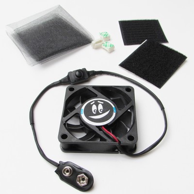 2.5" 9V MINI COOLING FAN KIT for Mascot Costume Cosplay 9 Volt Battery ...